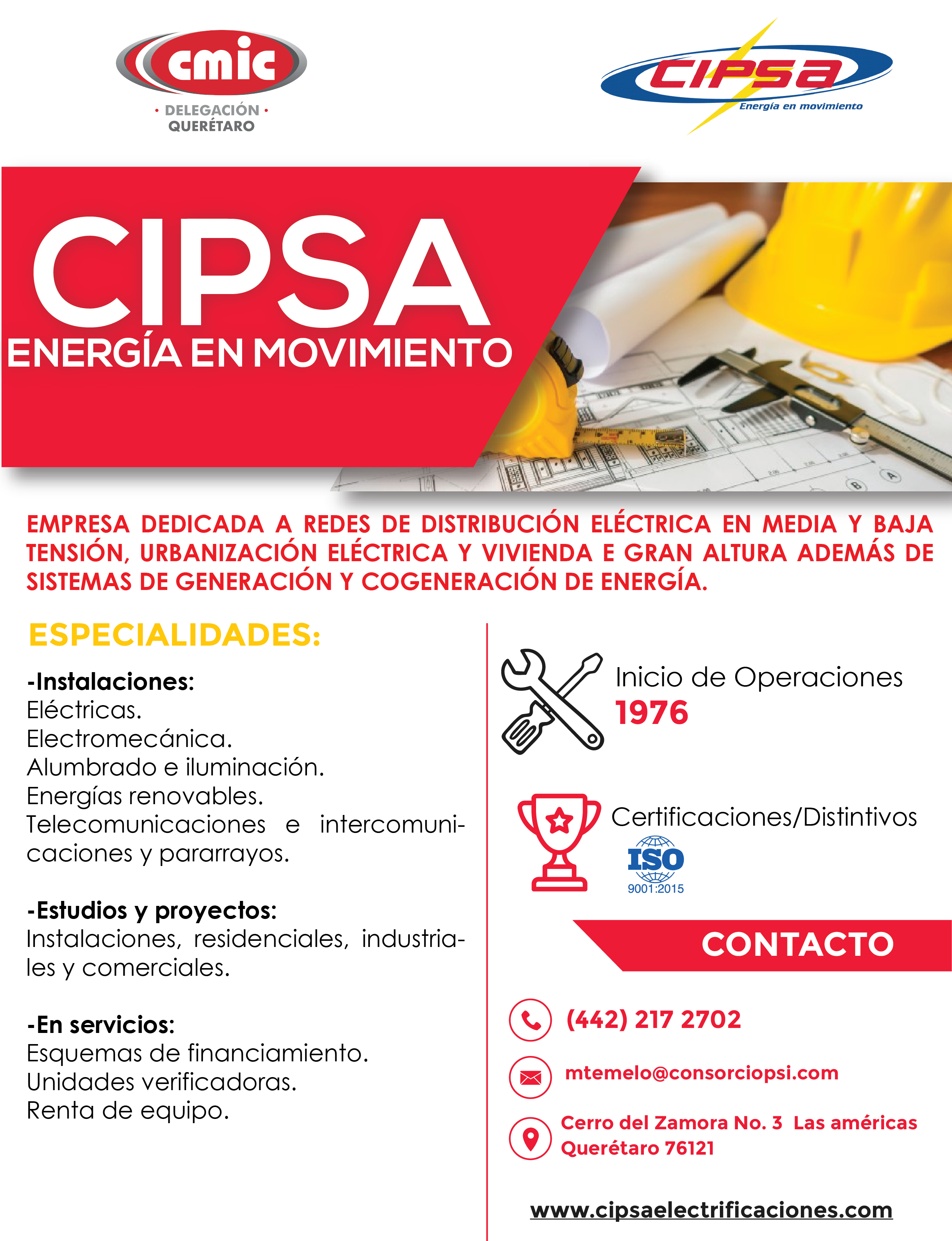 CIPSA – Cámara Mexicana de la Industria de la Construcción